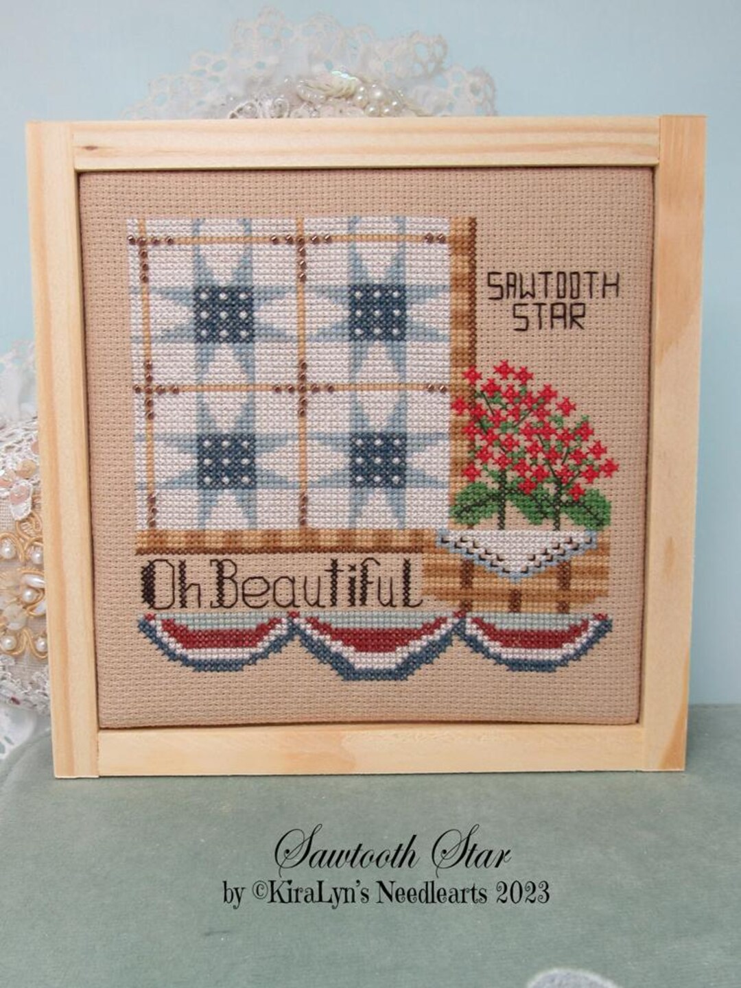 Sawtooth Star - Quilt Cross Stitch Pattern - Instant Pdf Download ...