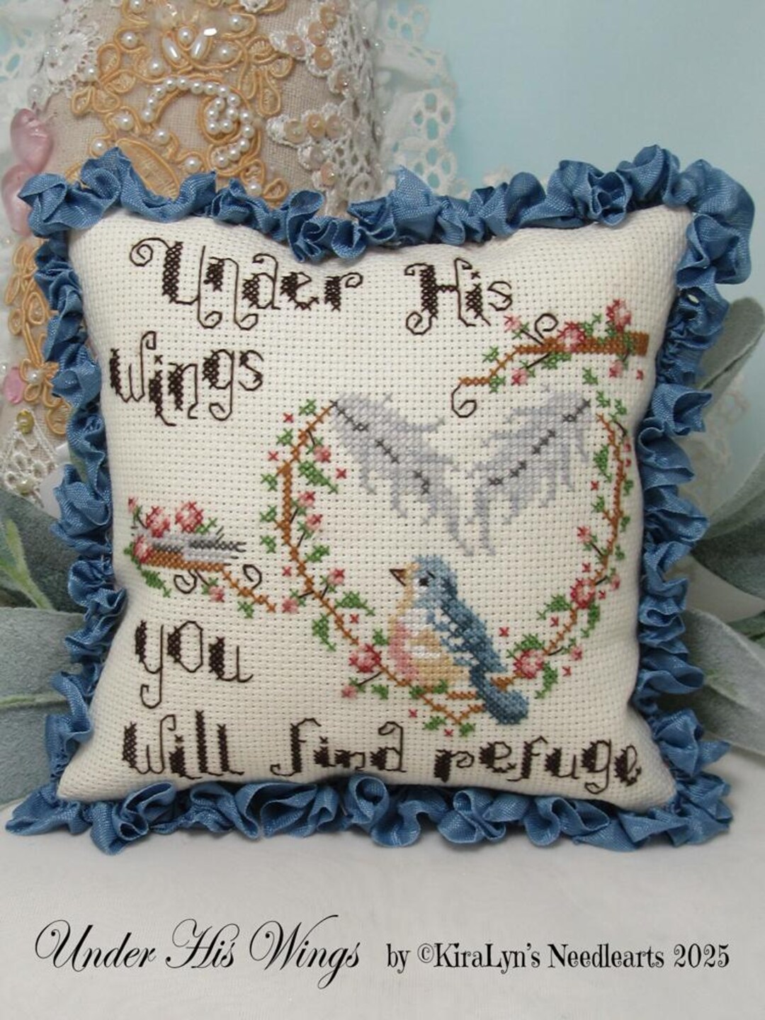 Under His Wings - Faith Cross Stitch Pattern - Pdf Download by Kiralyn ...