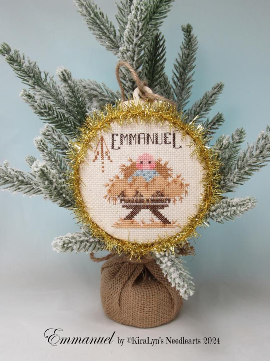 Emmanuel - Christian Cross Stitch Pattern - Instant Pdf Download ...