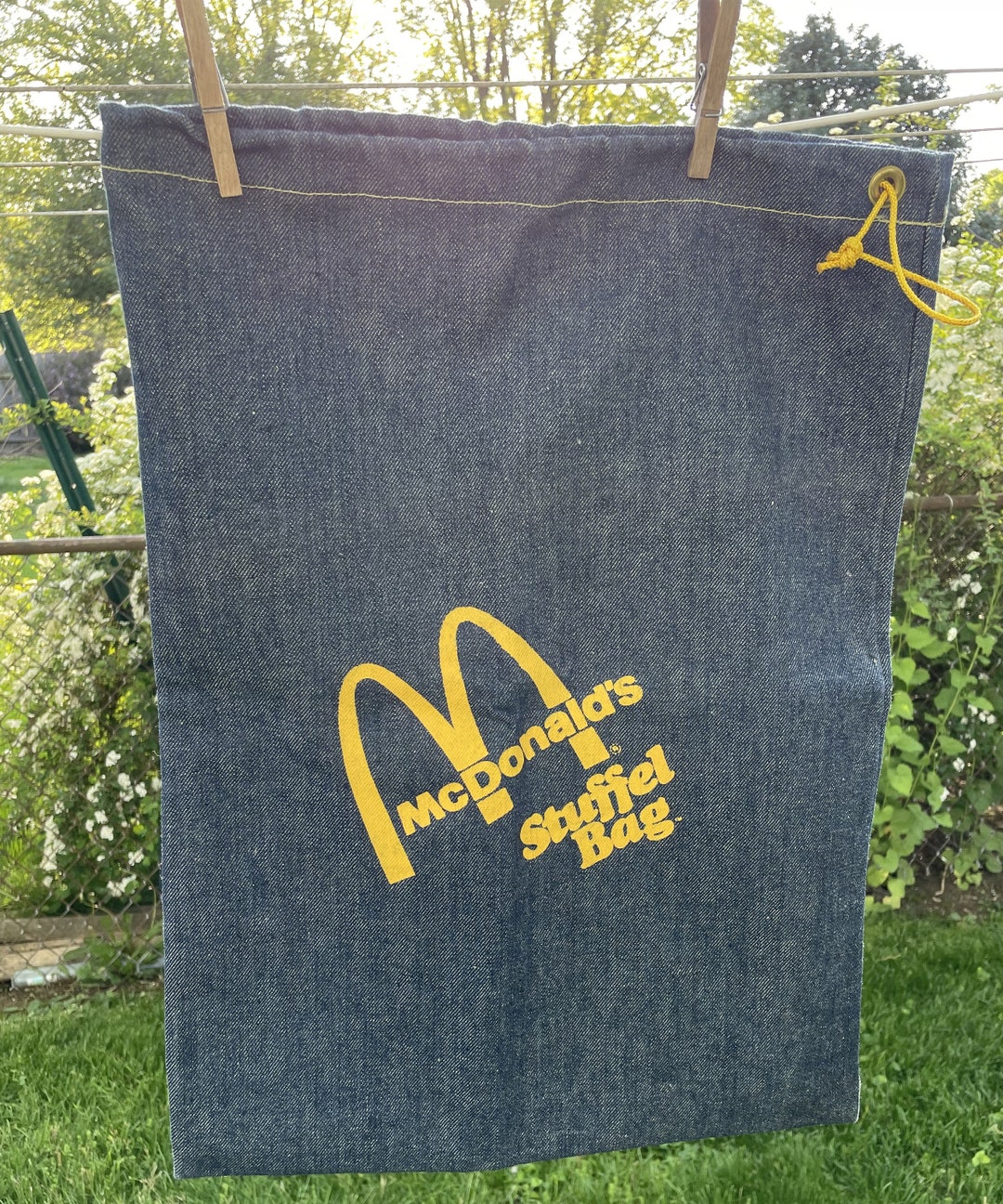 Vintage 1970s Mcdonald's Stuffel Bag Denim Duffel - Etsy