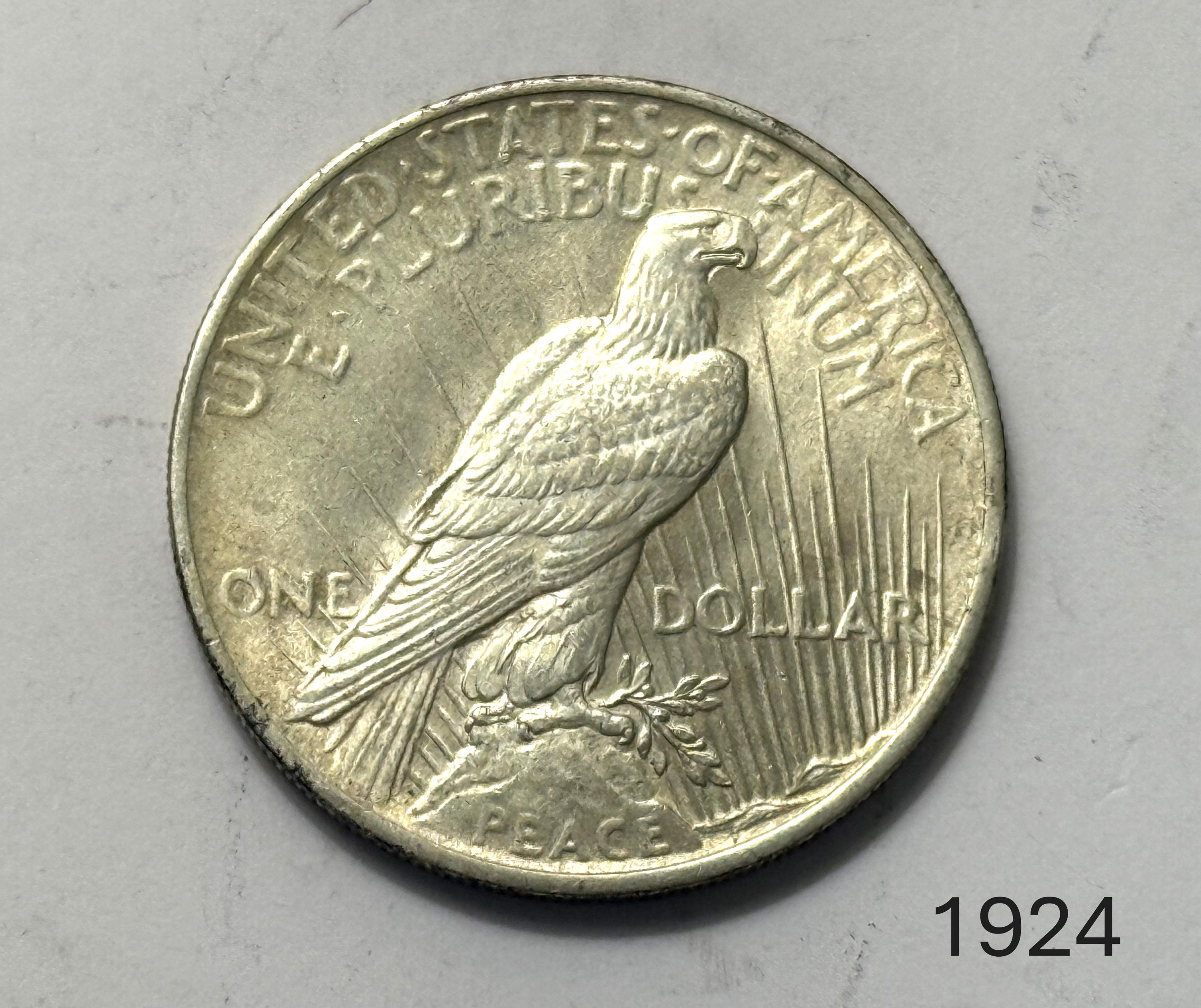 Choice of 1920s US Peace One Dollar Coins 90 Percent Silver Vintage 1. ...