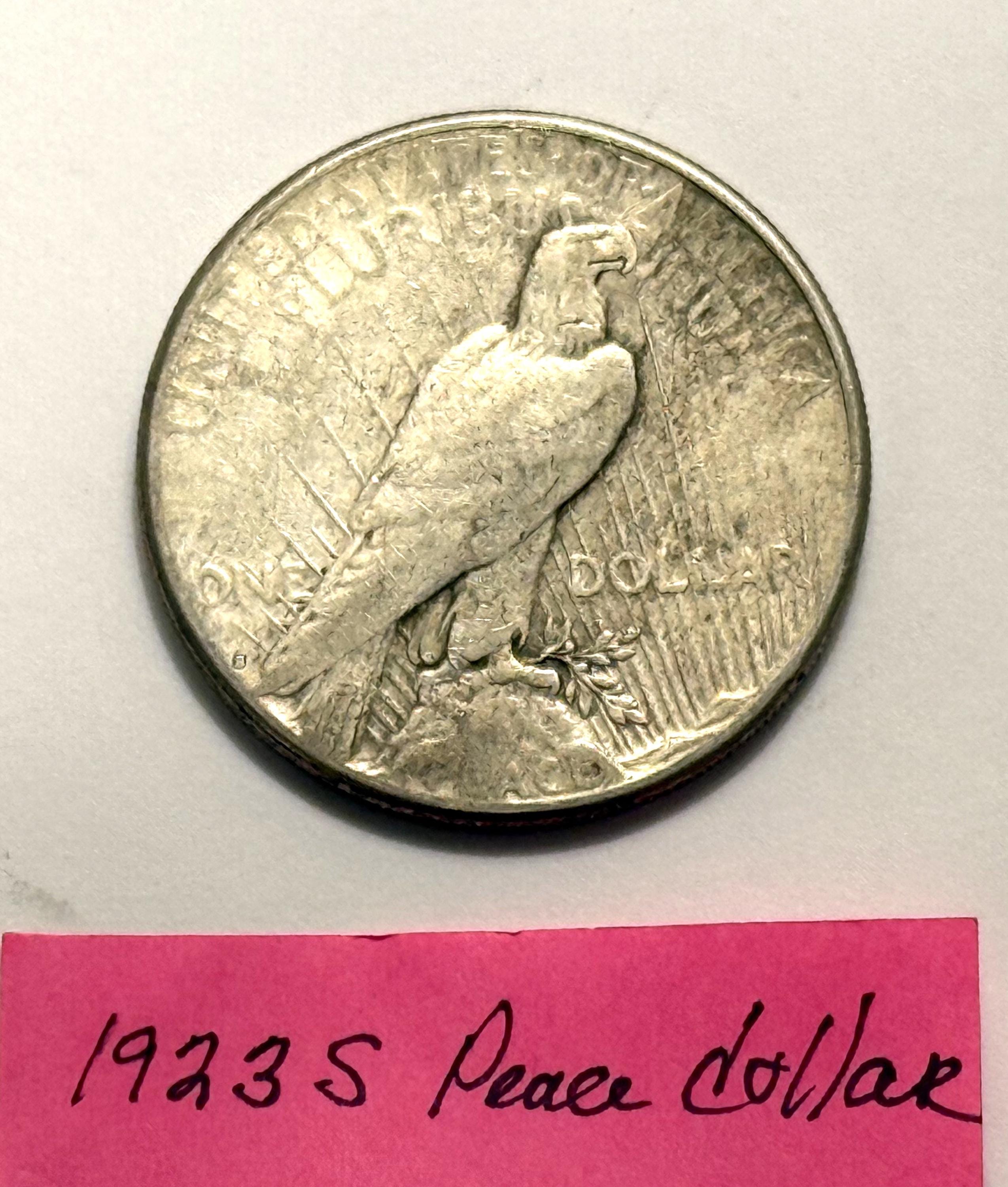 Choice of 1920s US Peace One Dollar Coins 90 Percent Silver Vintage 1. ...