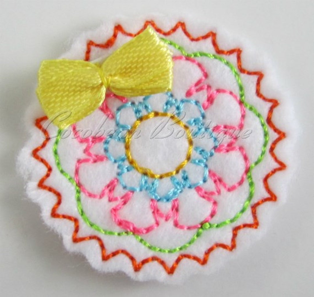 Kaleidoscope2 Feltie-mini Embroidery-felties-instant Download - Etsy