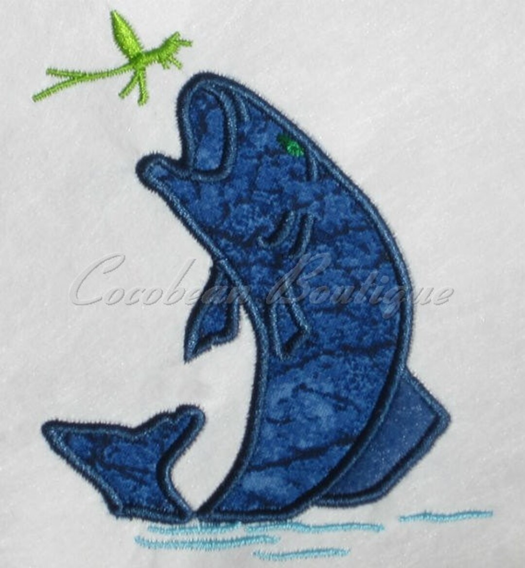 Embroidery Applique Fish - Etsy