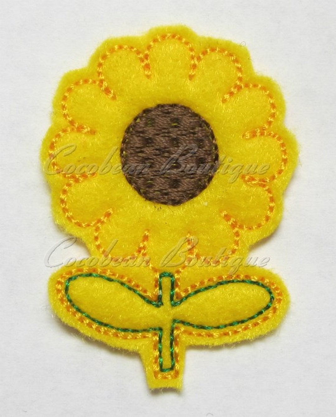 Sunflower, Cute Feltie-mini Embroidery-felties-digital Download - Etsy