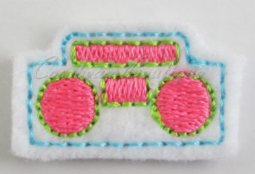 Radio Boom Box Feltie-mini Embroidery-felties-instant Download - Etsy