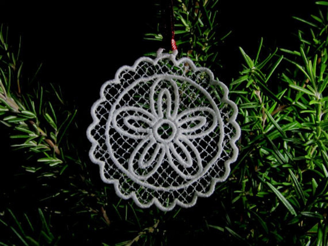 Fsl-free Standing Lace Embroidery Lace Flower Ornament Design Digital ...