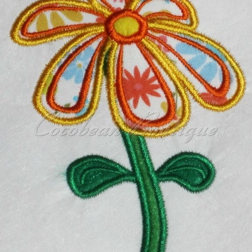 Flower Applique Embroidery Design SET. Embroidery Designs - Etsy