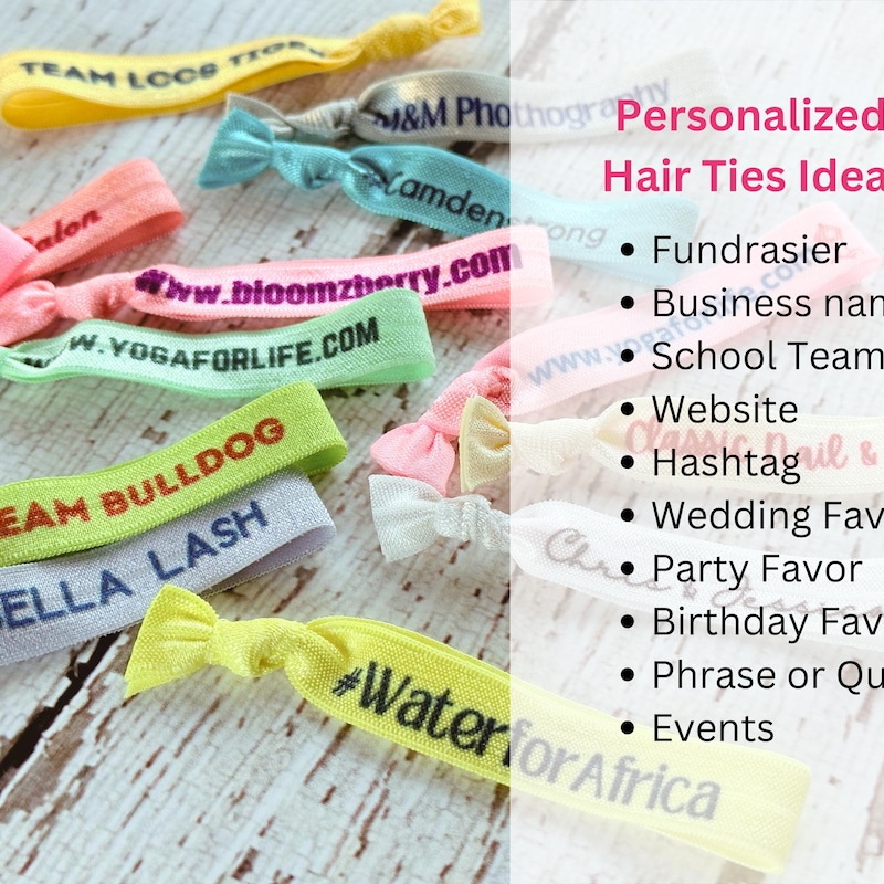 Hair Tie Christmas Favor - Etsy