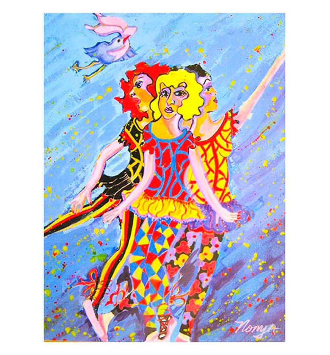 Three Beautiful Toe Dancers. Dramatic Stage Performance. - Etsy