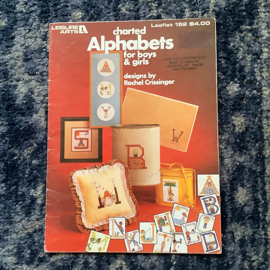 Charted Alphabets for Boys and Girls Cross-stitch Pattern Book ...
