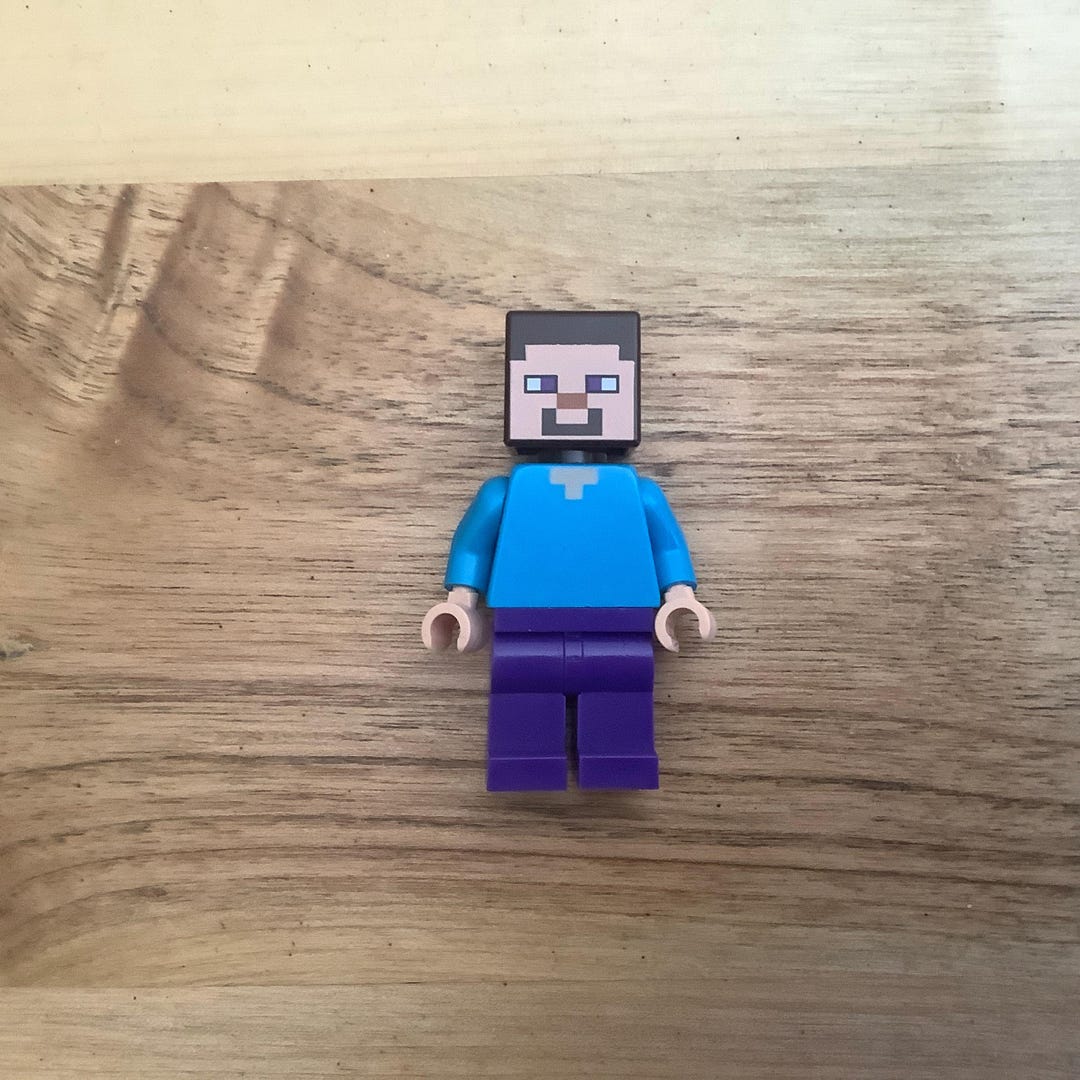 LEGO Steve Minecraft Minifigure - Etsy