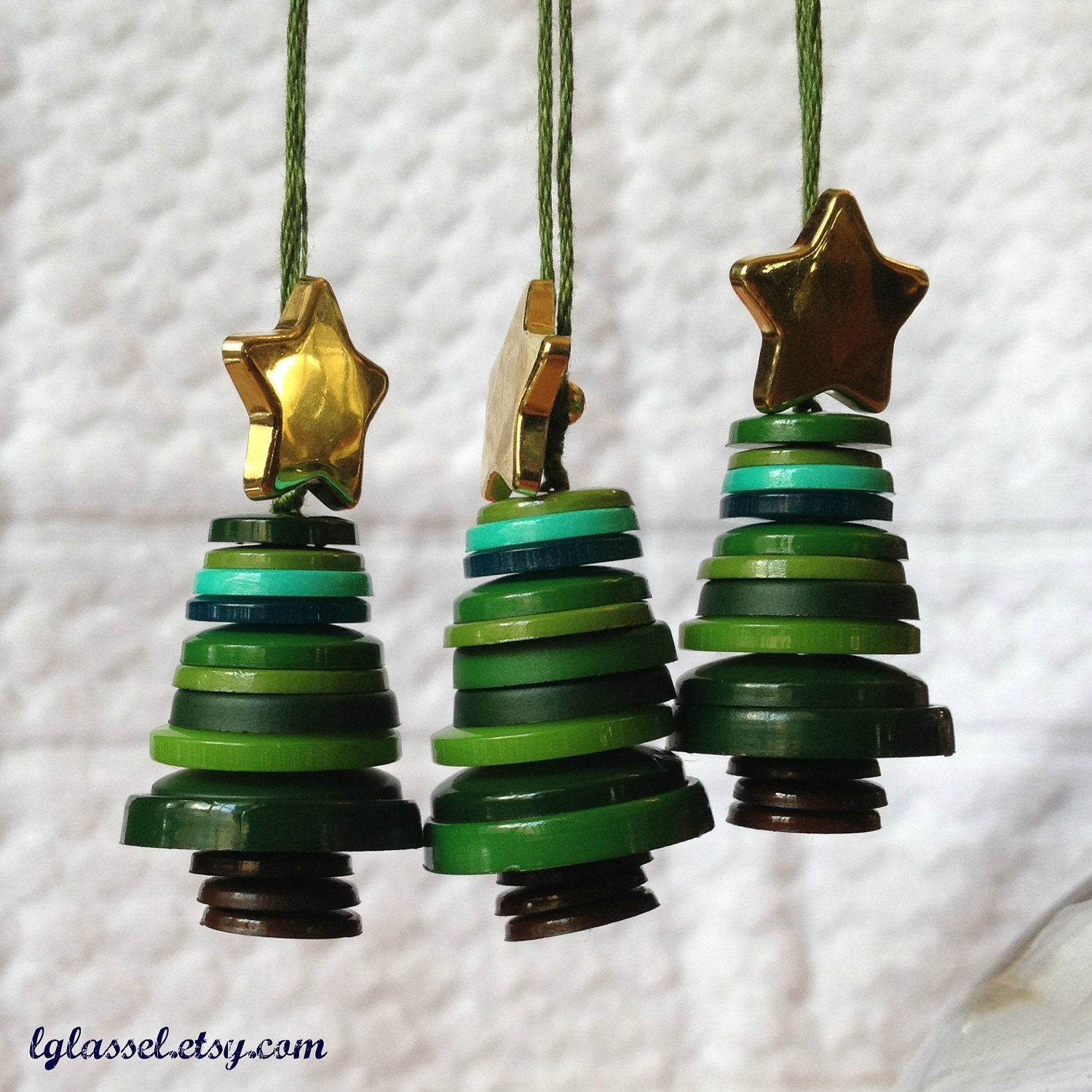 Button Christmas Tree Ornament - Etsy