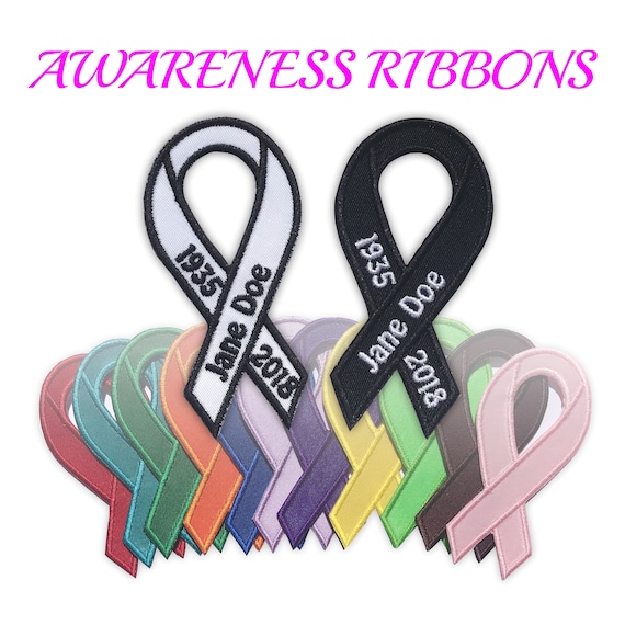 Custom Awareness Ribbon Patch Iron on Patch - Etsy
