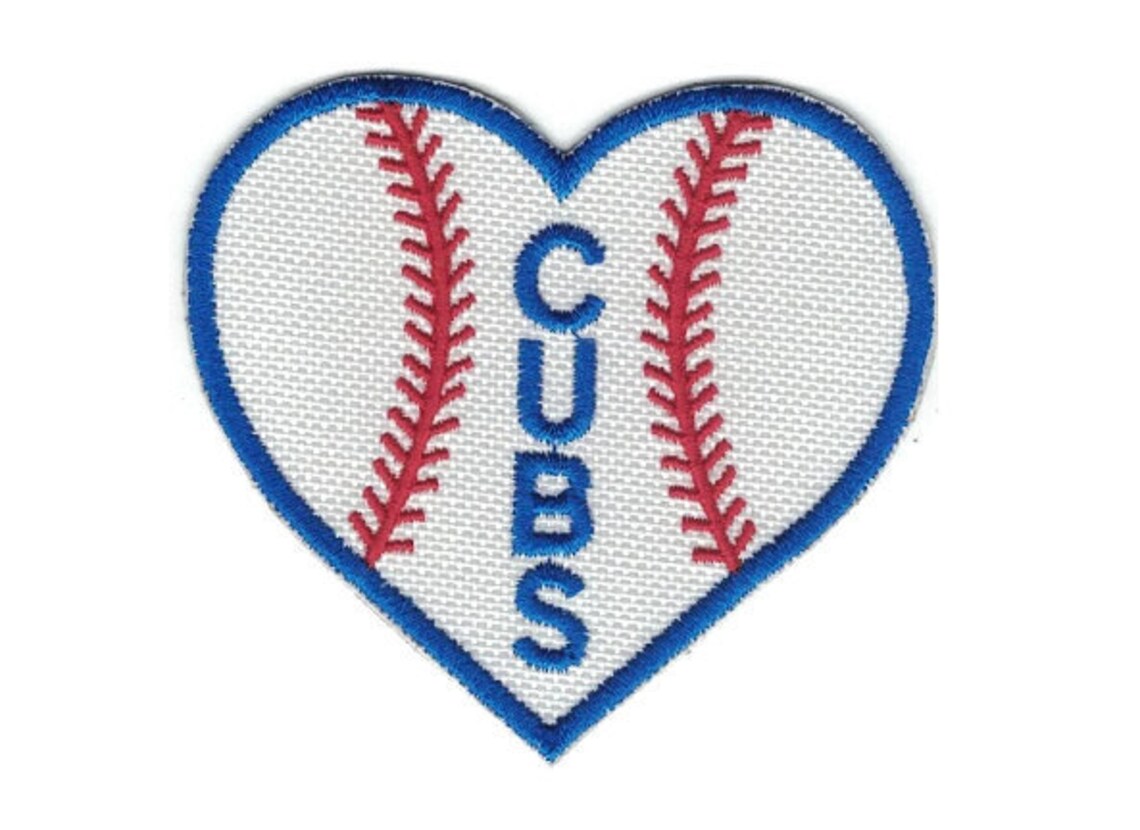 Chicago Cubs Patch Heart Patch Chicago Patch Cubs Fan Iron on - Etsy