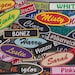 Custom 3 Lines of Text Personalized Patch With Hook and Loop Fastener ...