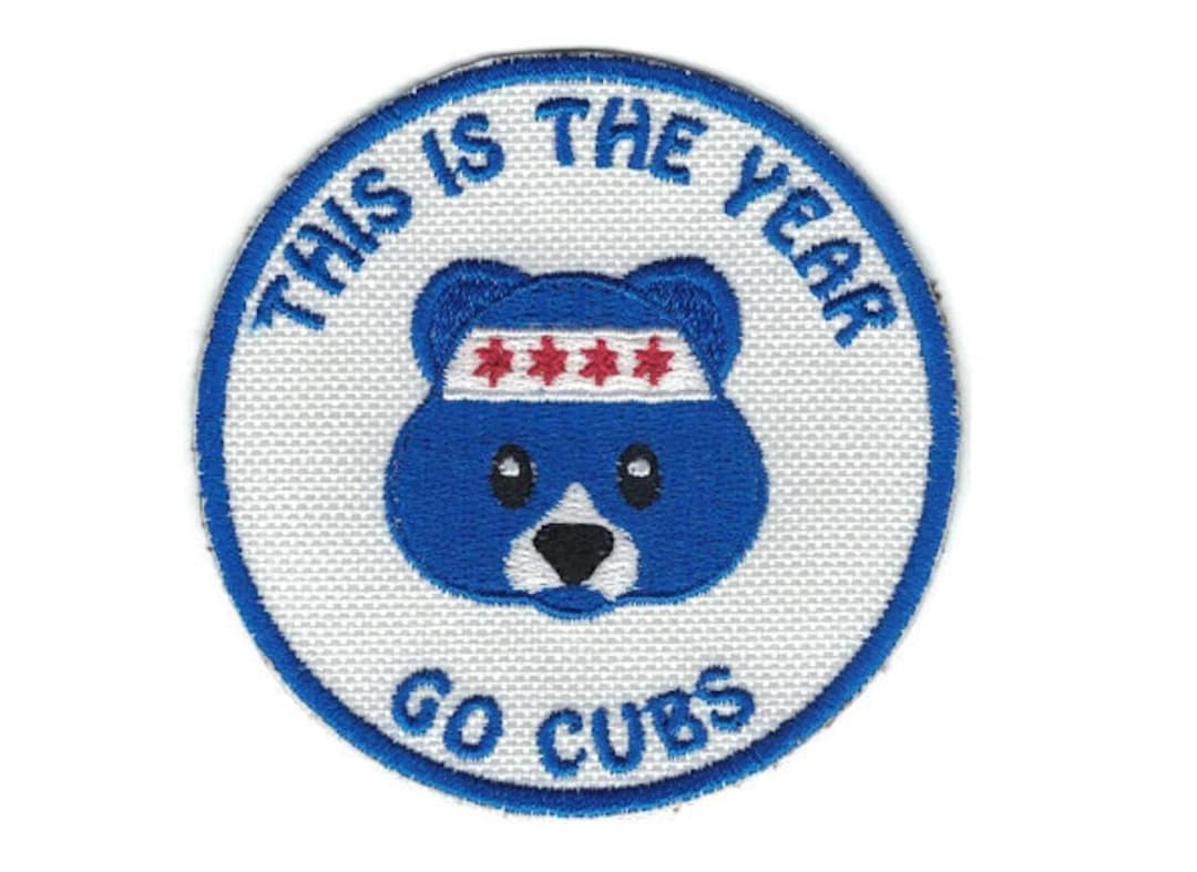 Chicago Cubs Patch Bear Patch Chicago Patch Cubs Fan Iron on Patch ...