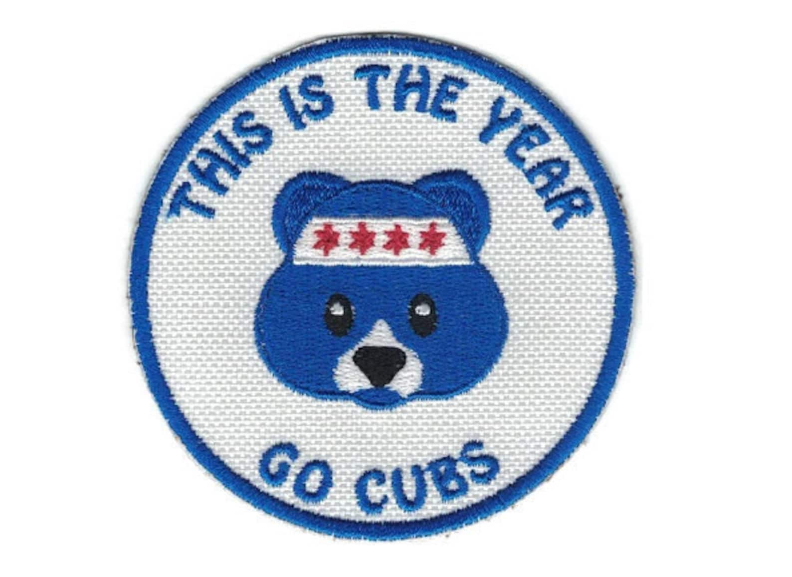 Chicago Cubs Patch Bear Patch Chicago Patch Cubs Fan Iron on Patch ...