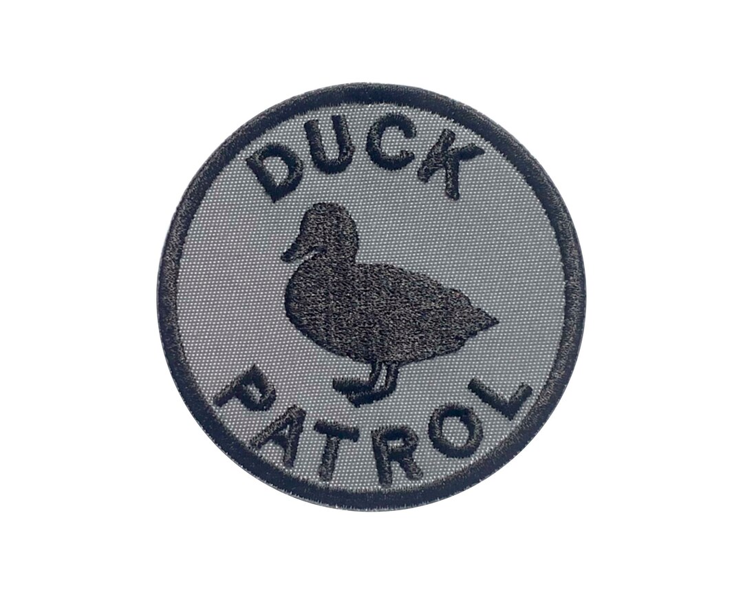 Duck Patrol Embroidered Patch With Hook and Loop Fastener Available - Etsy