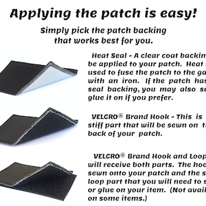 Custom 3 Lines of Text Personalized Patch With Hook and Loop Fastener ...