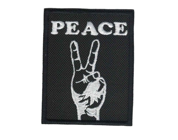Peace Sign Patch Peace Sign Applique | Etsy