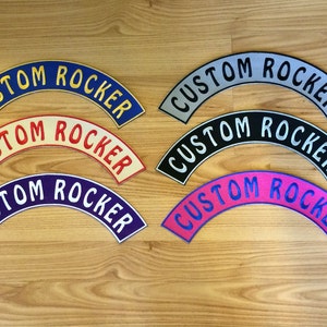 Custom Patches for Jackets Custom Back Patch Biker Patch Custom Patch Rockers - Etsy