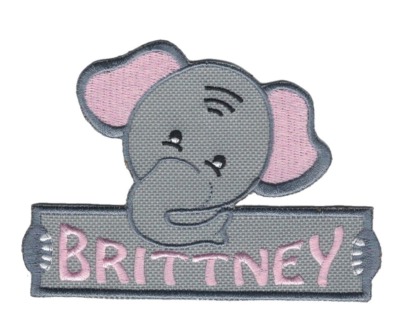 Personalized Custom Elephant Iron on Applique Custom Patch | Etsy