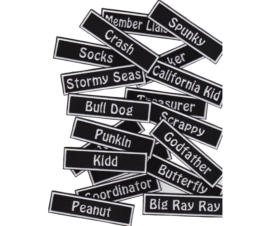 Custom Patch Iron on Patch Name Patch Personalized Name Tag Embroidered ...
