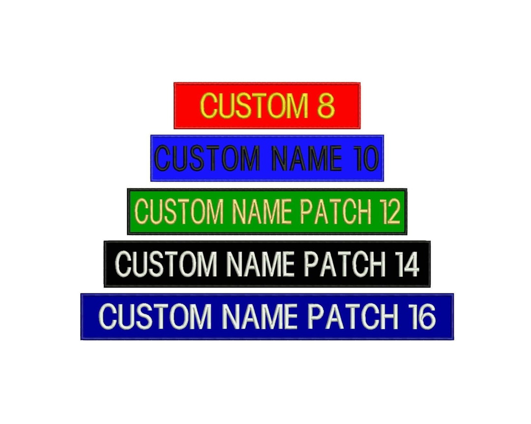 2 Inch Straight Rockers Embroidered Custom Patch With Hook and Loop ...
