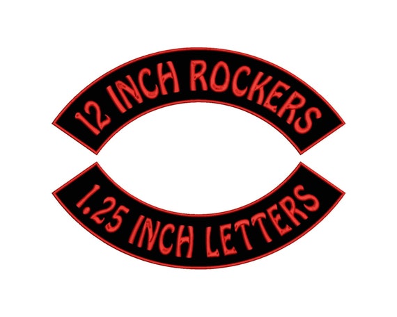12 Inch Custom Rocker Patches Custom Rocker Patch - Etsy