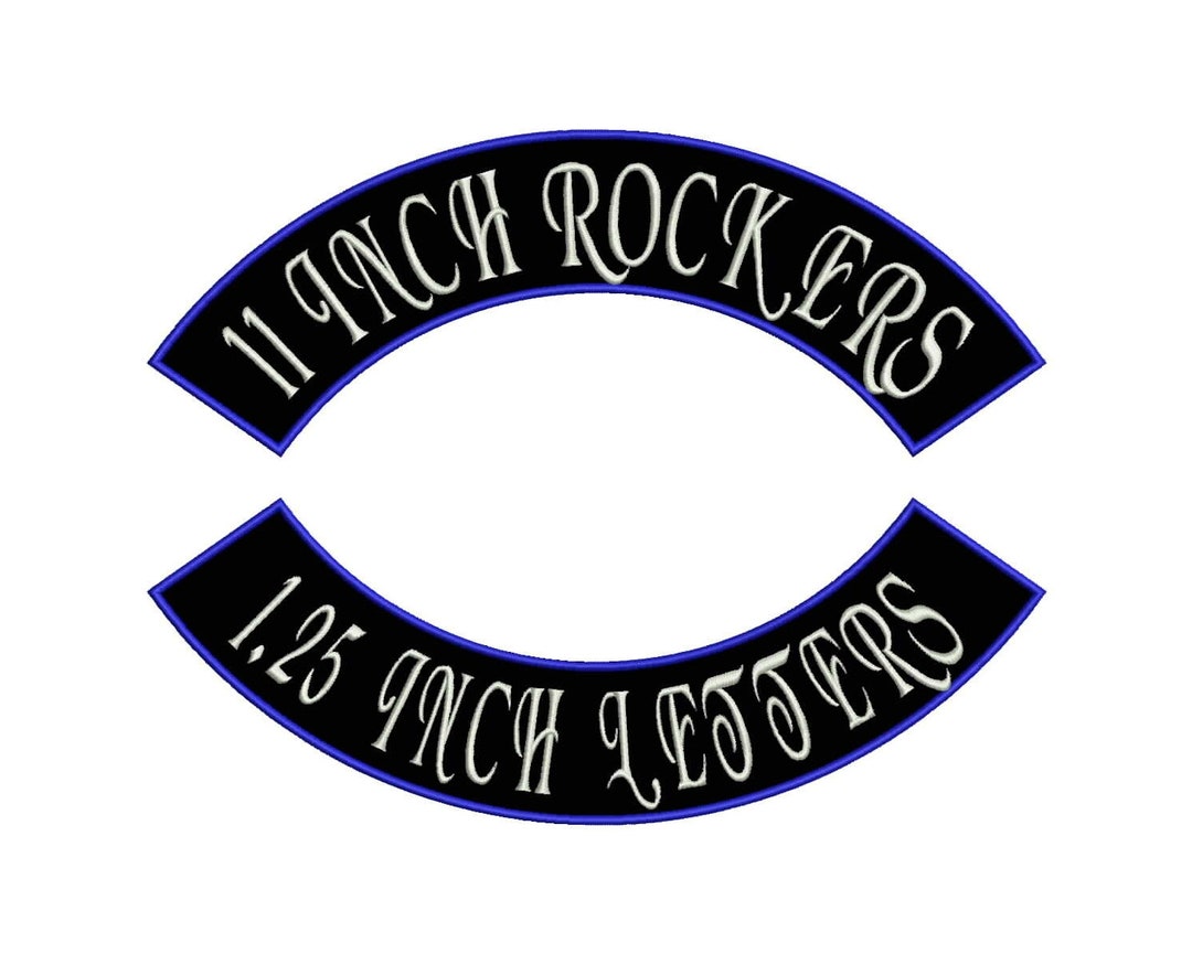 11 Inch Custom Rocker Patches Custom Rocker Patch - Etsy