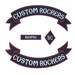 4 Piece Embroidered Custom Rocker Patches Custom Patch Set 13 Inch ...