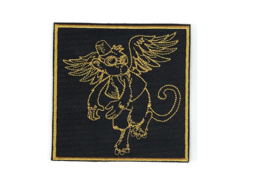 Embroidered Flying Monkey Patch Iron on Applique Oz - Etsy