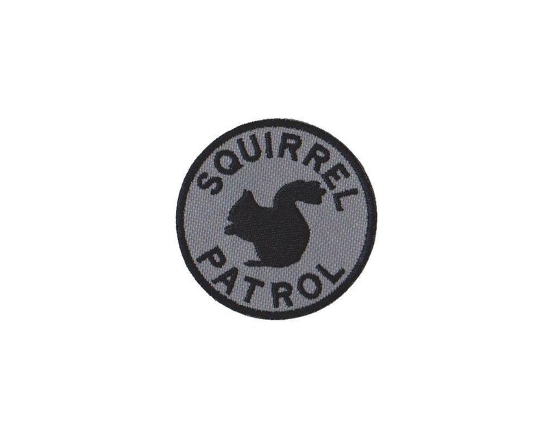 Squirrel Patrol Embroidered Patch With VELCRO® Brand Fastener - Etsy