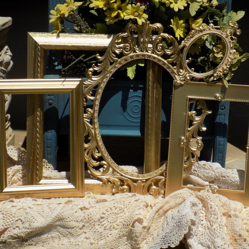 Gold Picture Frames - Etsy