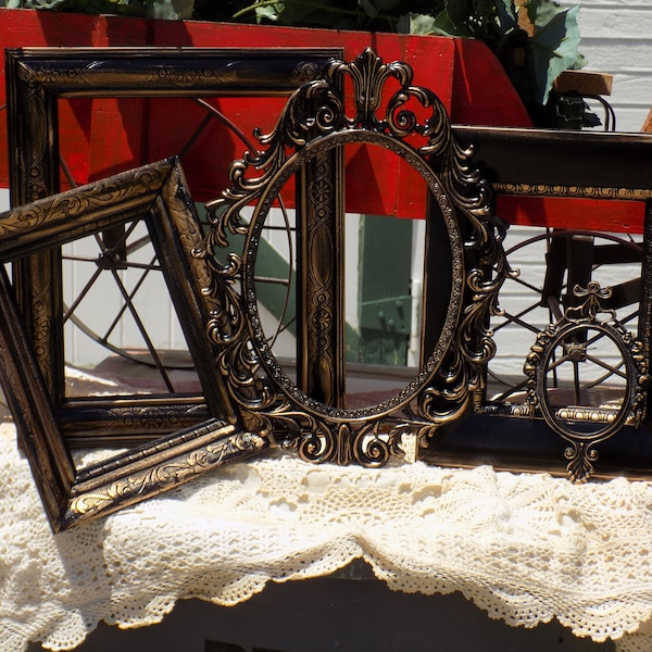 Vintage Black Frames - Etsy