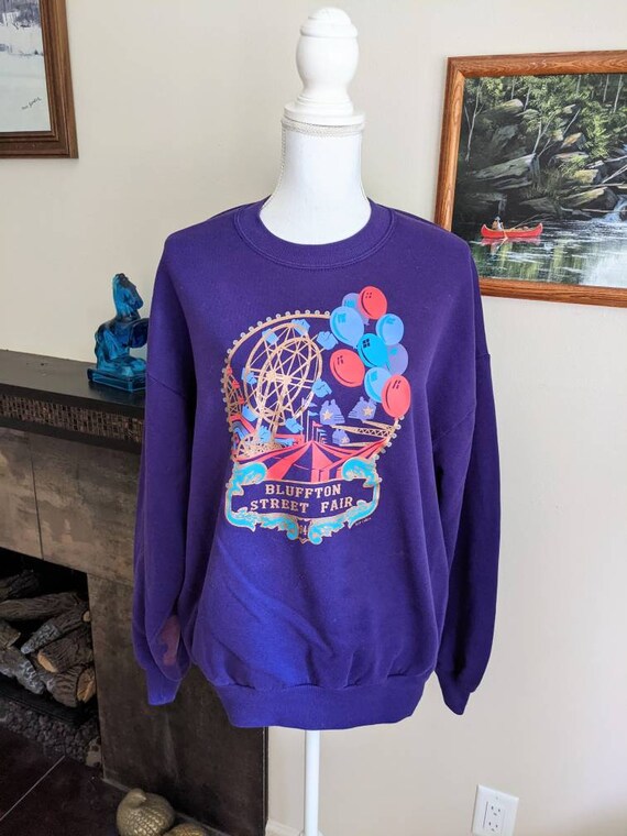 90s 1994 Street Fair Carnival Rides Metallic Ferris W… - Gem