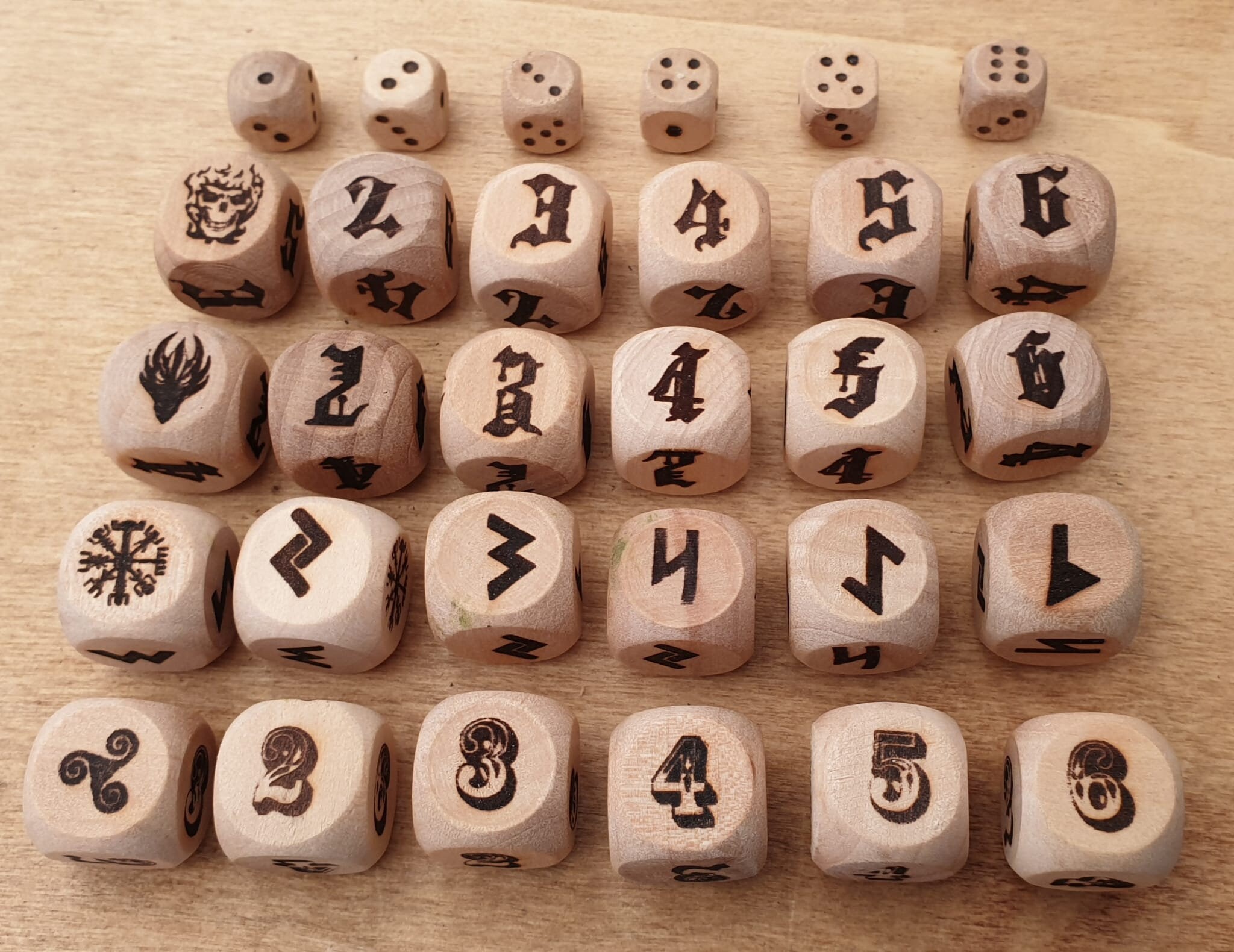 Classic D6 Wooden Dice Table Top Role Playing and Gaming | Etsy