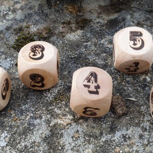 Celtic Wooden Dice D6 Table Top Role Playing and Gaming - Etsy