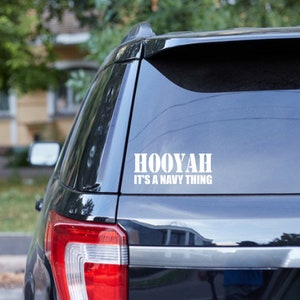 Hooyah Decal, US Navy Decal, Window Sticker, Laptop Decal, I Love My ...