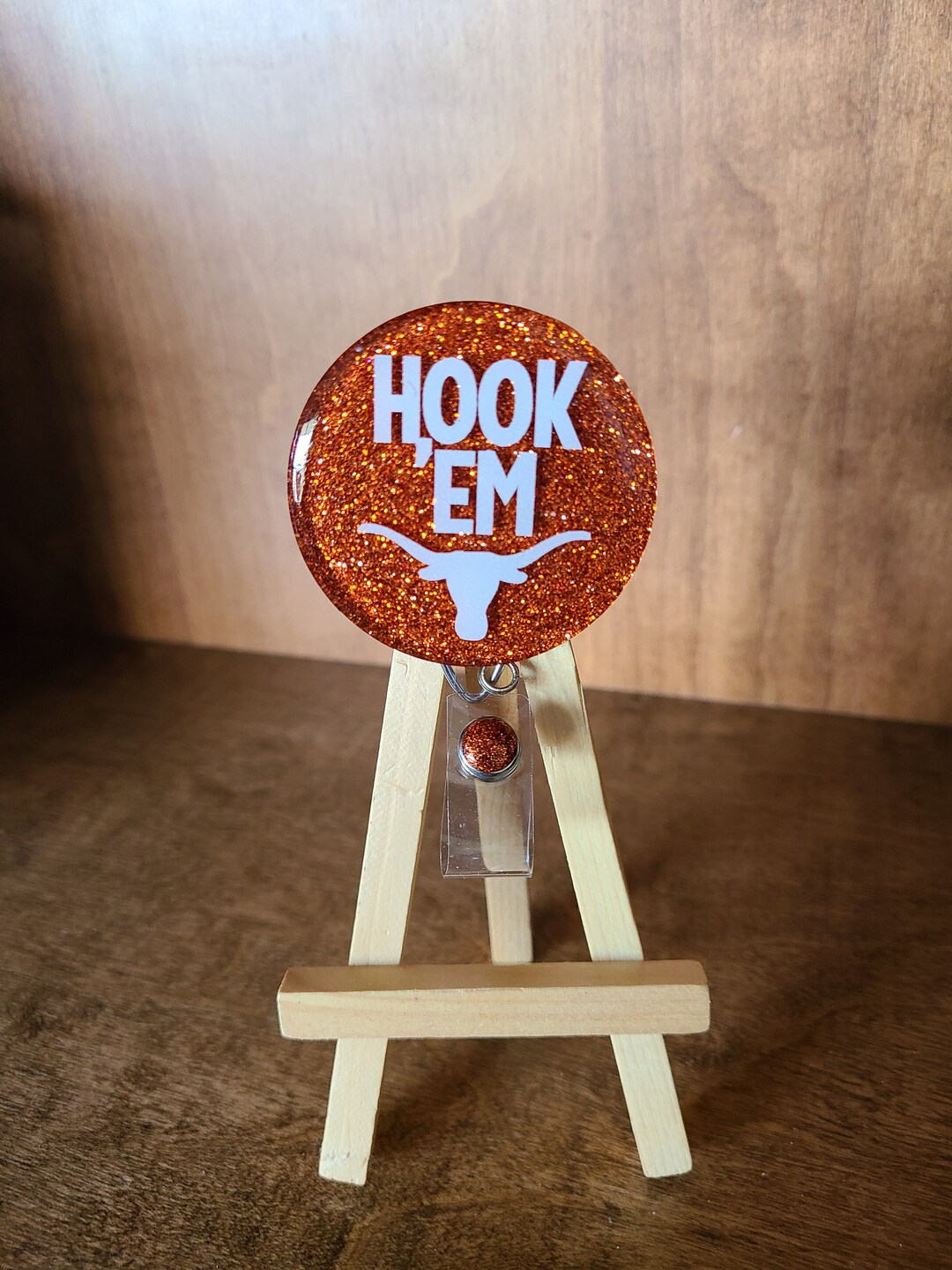 Texas Longhorns Badge Reel, Hook 'em Horns ID Badge, Nurse ...