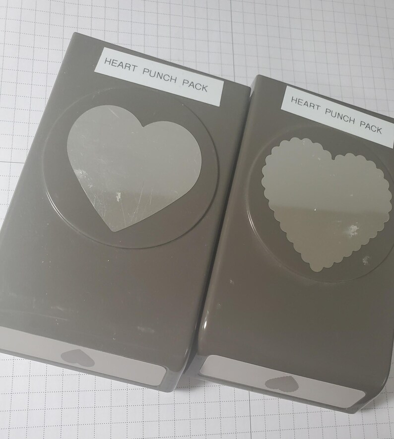 Heart Punch Pack Stampin' Up Retired Punches - Etsy