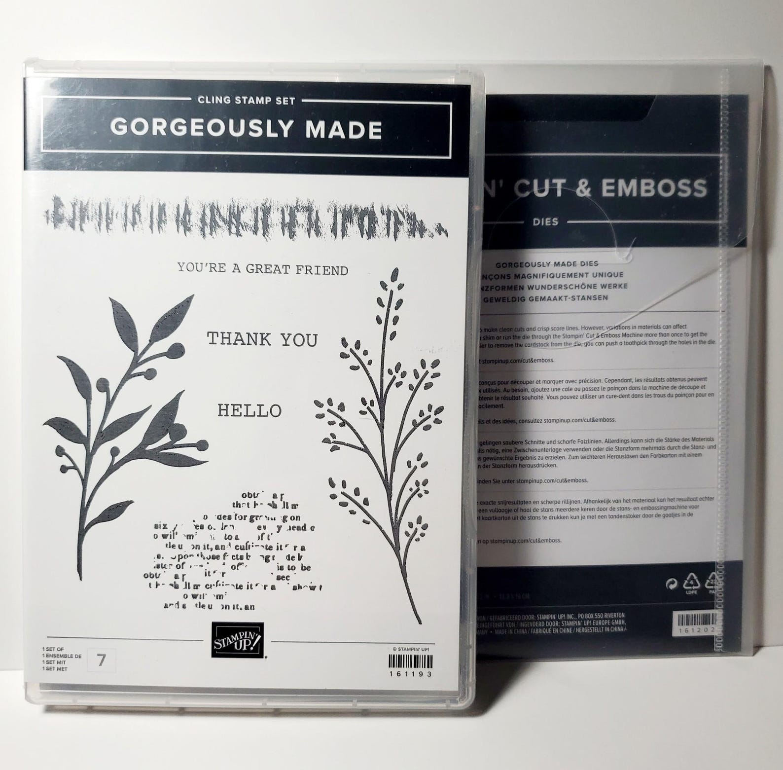 Stampin' Up! Gorgeously Made Cling Stamp Set With Coordinating Dies - Etsy