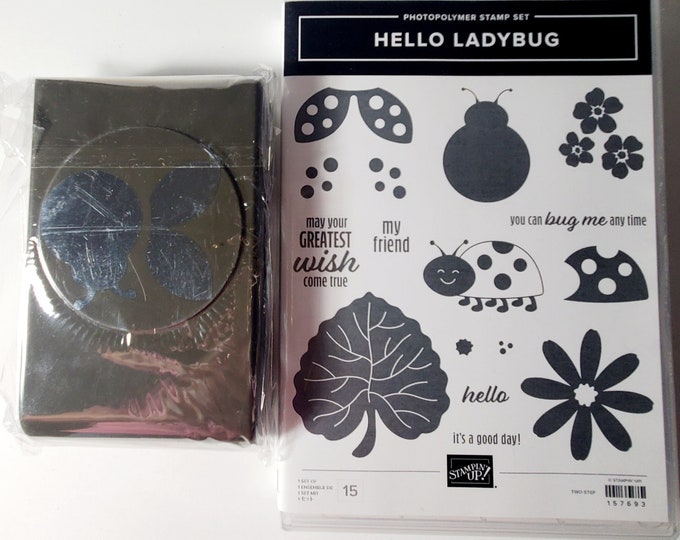 Hello Ladybug Stamp Set and Coordinating Punch Stampin' Up! Bundle. - Etsy