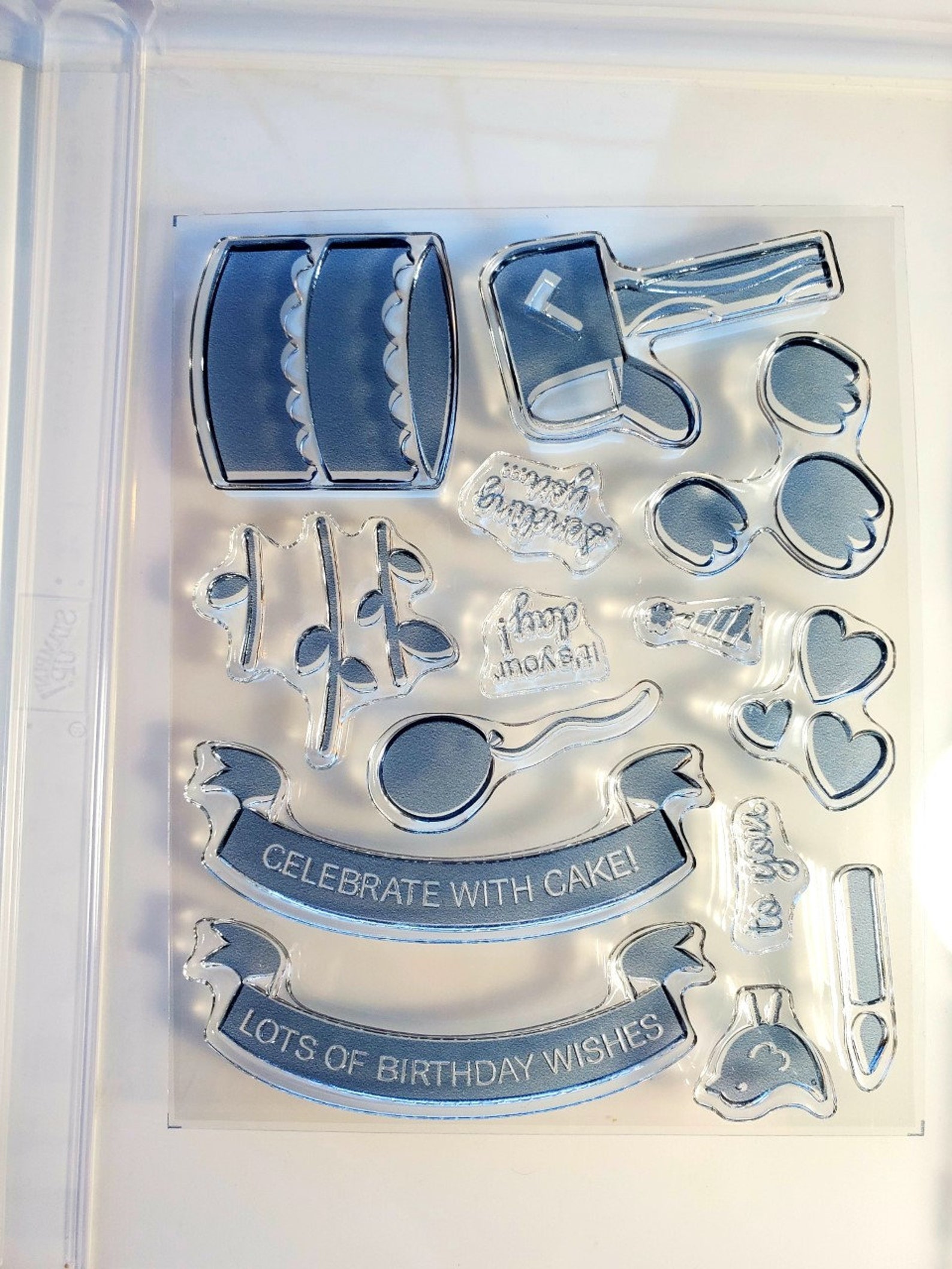 Celebrate With Cake Stampin' Up Stamp Set | Etsy