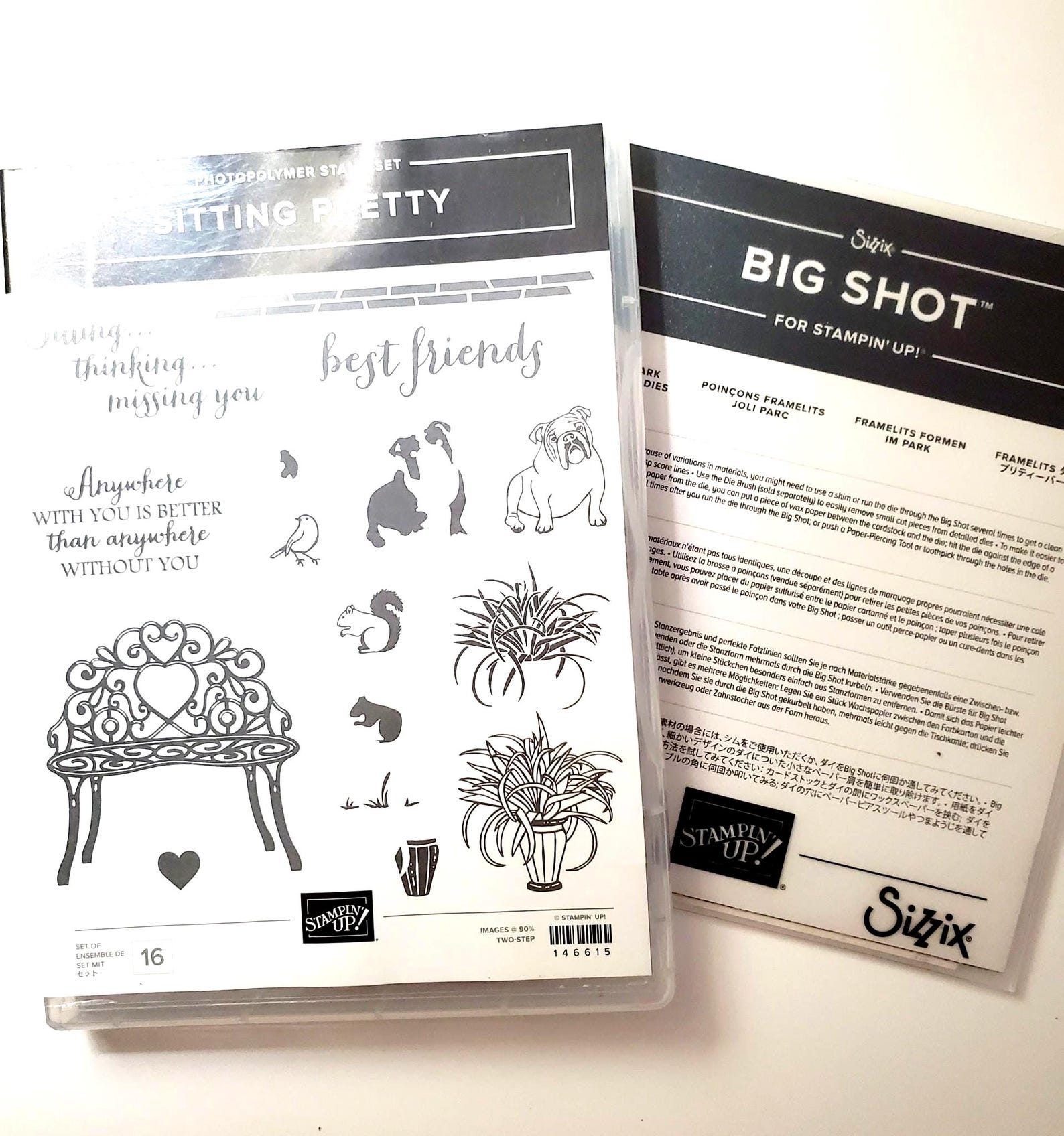 Sitting Pretty Photopolymer Stampin' Up! Stamp Set and Pretty Park Dies ...