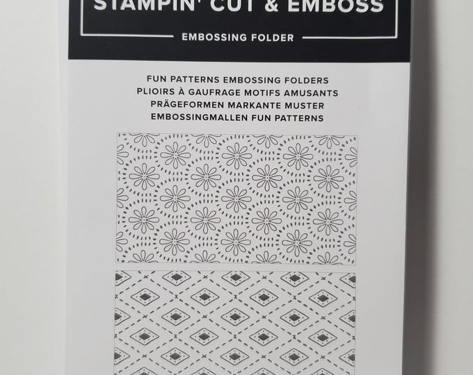 Fun Patterns Set of 2 Stampin' Up! Cut & Emboss Embossing Folders - Etsy