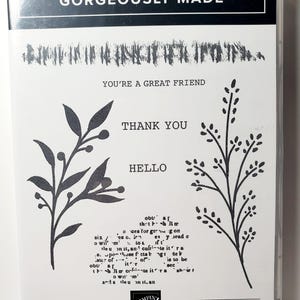 Stampin' Up! Gorgeously Made Cling Stamp Set With Coordinating Dies - Etsy