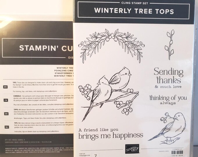 Winterly Tree Tops Stampin' Up! Stamp Set and Coordinating Dies Bundle ...