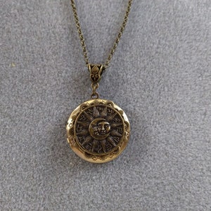 Sun and Moon Constellation Locket Necklace Great Gift Birthday ...